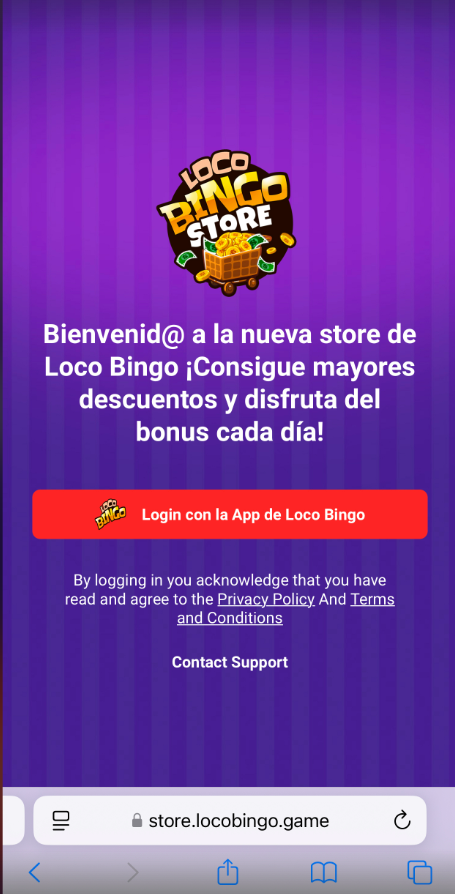 ¿Cómo accedo a la tienda virtual? – Loco Bingo